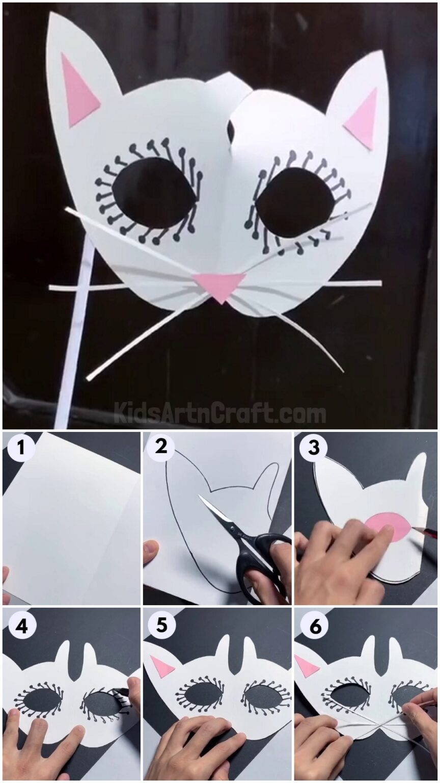 DIY Paper Mask Step by Step Tutorial For Kids - Kids Art & Craft