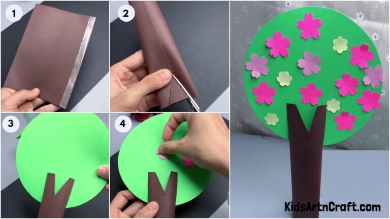 DIY Paper Tree Crafts for Kids Easy Tutorial - Kids Art & Craft