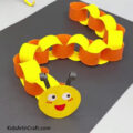 DIY Paper Worm Craft tutorial for Kids - Kids Art & Craft