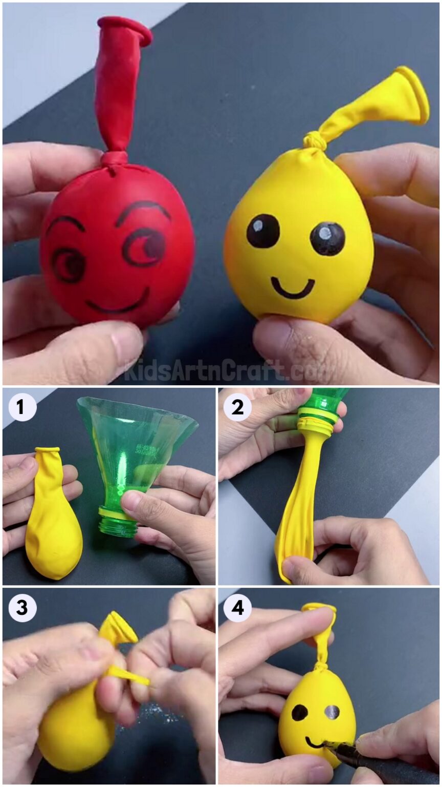 Easy Balloon Face Art and Craft for Kids - Kids Art & Craft