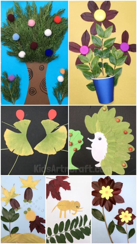 Easy Craft To Make With Leaves - Kids Art & Craft