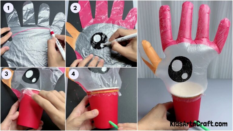 Easy Disposable Gloves Chicken Craft For Kids - Kids Art & Craft
