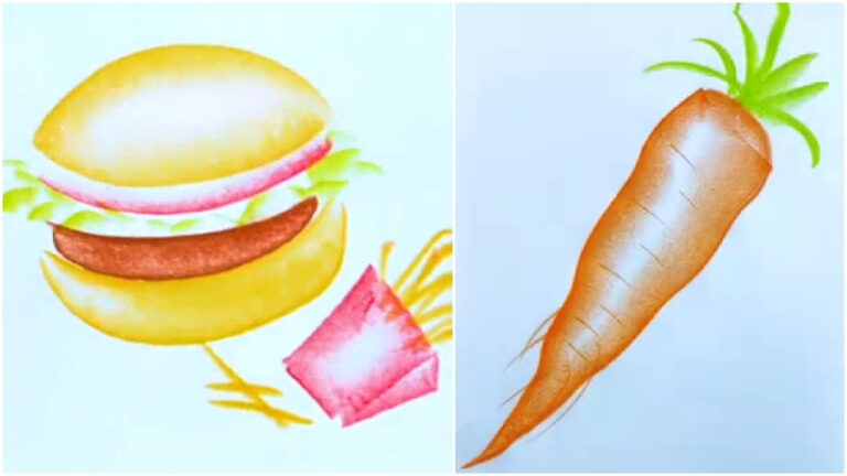Easy Drawing with Crayons Video Tutorial for Kids - Kids Art & Craft