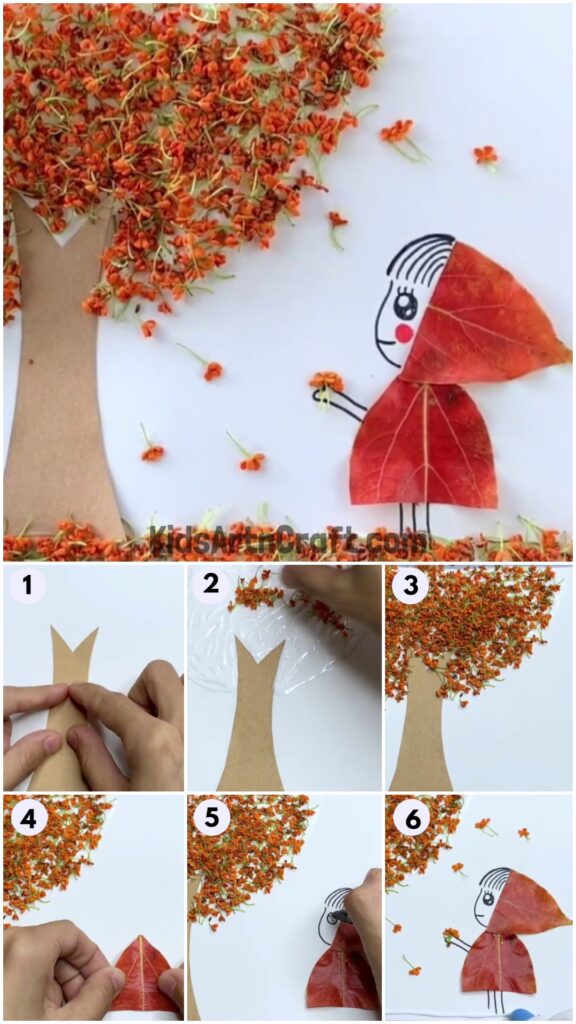 Easy Fall Leaf Craft Step by Step For Kids - Kids Art & Craft