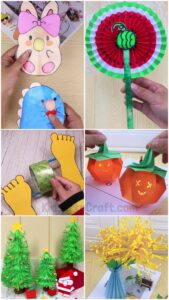 Easy Handmade 3D Craft Ideas For Kids - Kids Art & Craft