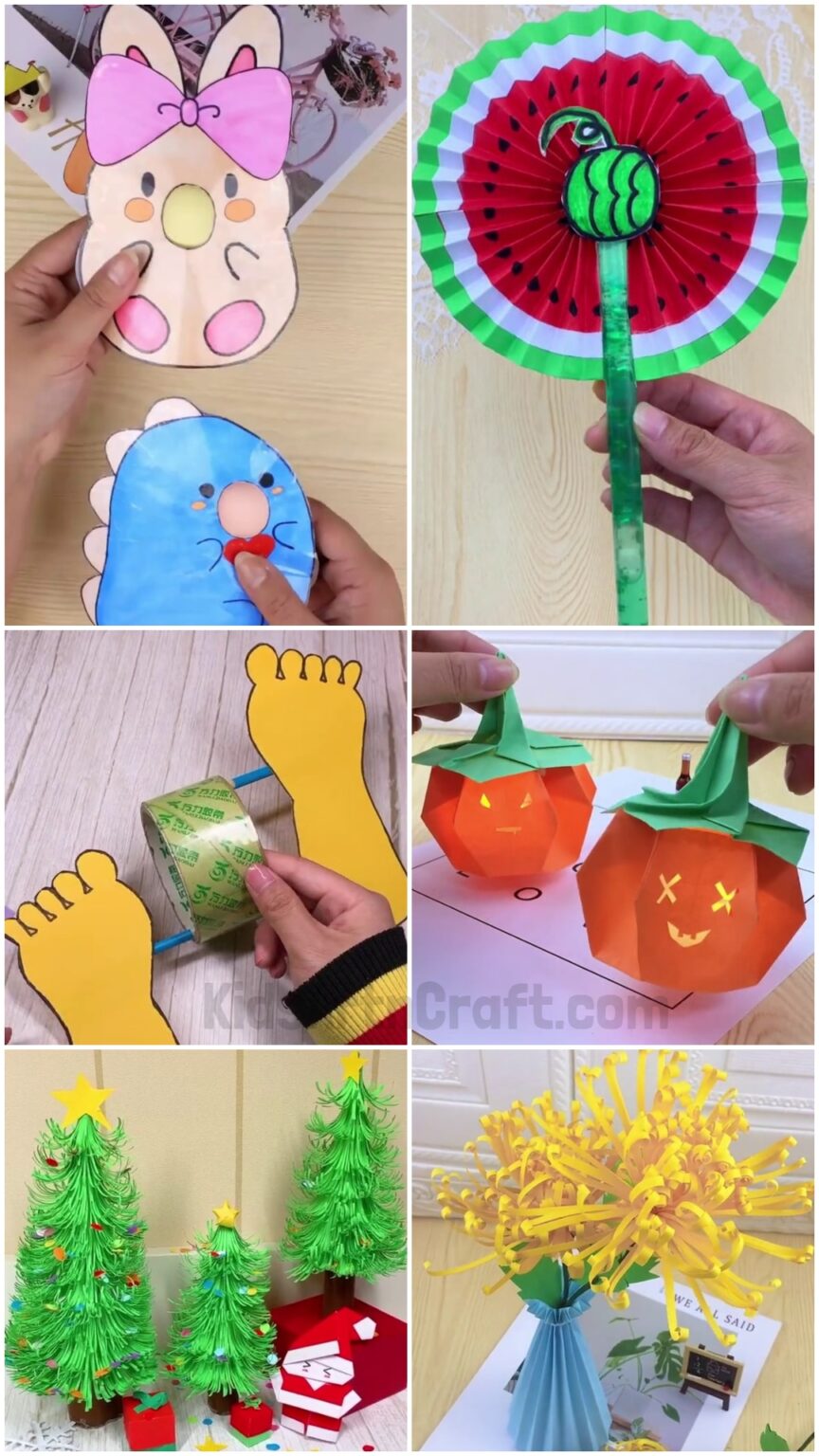 Easy Handmade 3D Craft Ideas For Kids - Kids Art & Craft