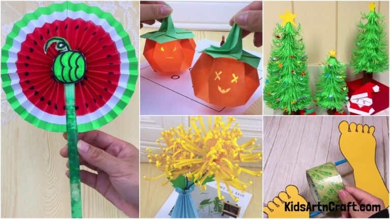 Easy Handmade 3D Craft Ideas For Kids - Kids Art & Craft