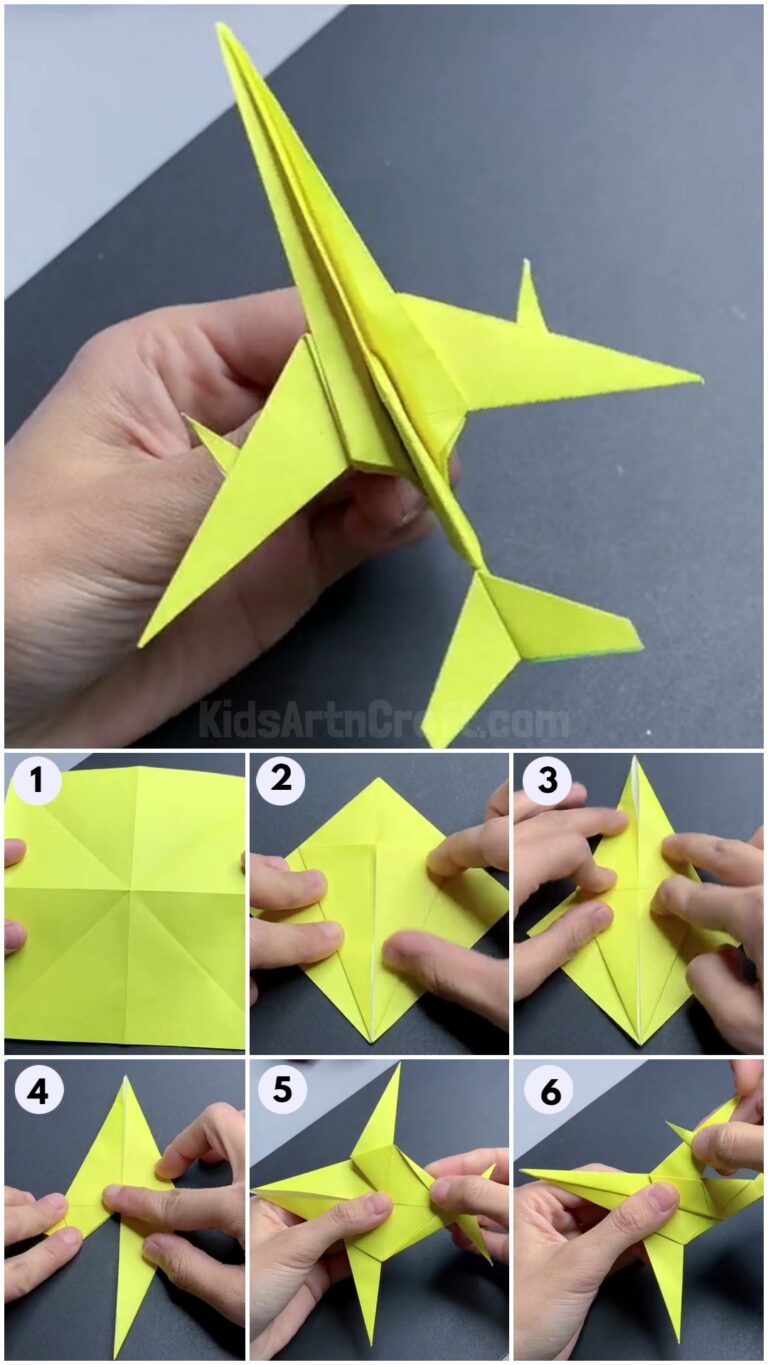 Easy Origami Airplane Tutorial for Kids - Kids Art & Craft