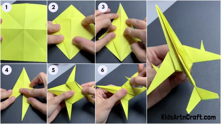 Easy Origami Airplane Tutorial for Kids - Kids Art & Craft