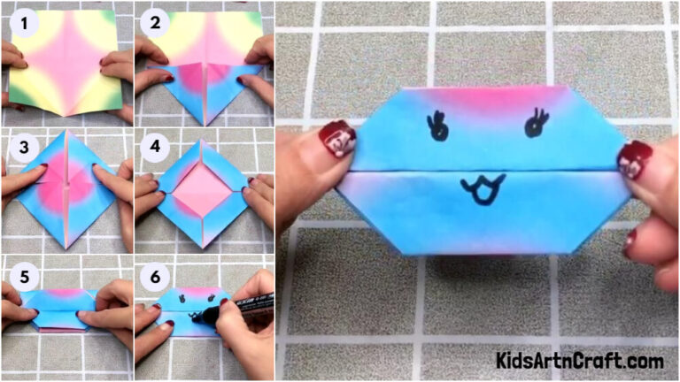 Easy Origami Cat Folding Craft for Preschool Kids - Step By Step ...