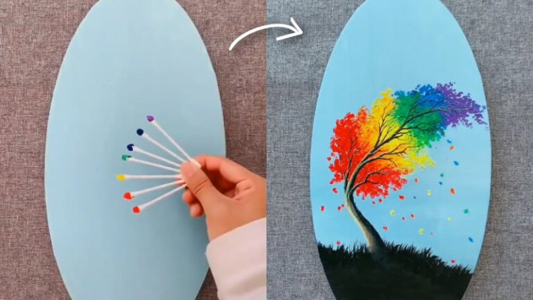 Easy Painting Tricks Video Tutorial for Beginners - Kids Art & Craft