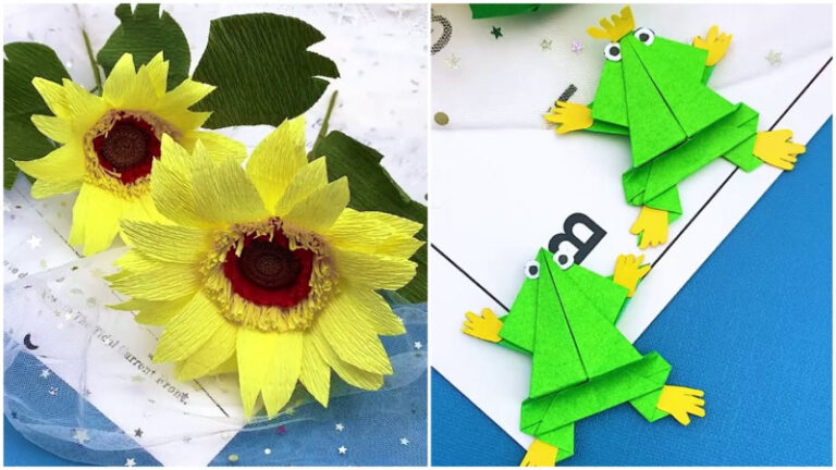 Simple Paper Craft Making At Home Video Tutorial - Kids Art & Craft