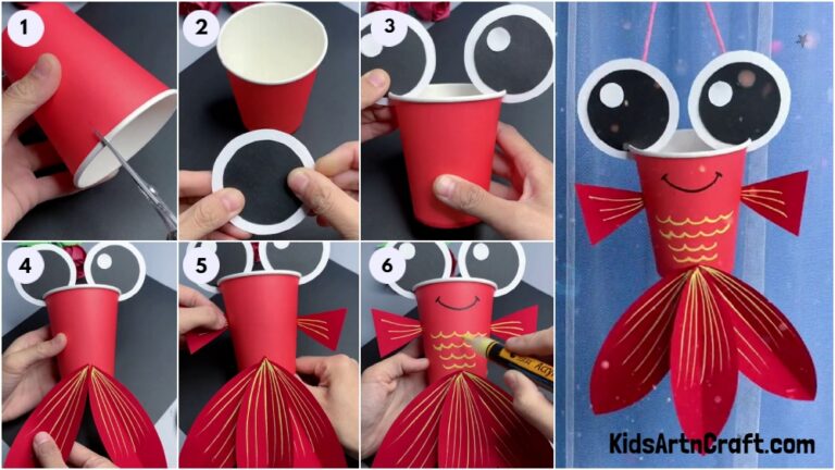 Easy Paper Cup Fish Craft In Simple Steps - Kids Art & Craft