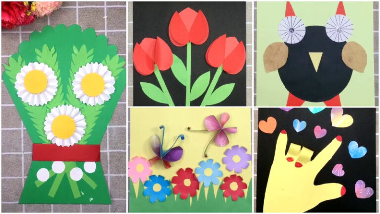 Easy Paper Handmade Art & Craft Ideas Video Tutorial for Kids - Kids ...