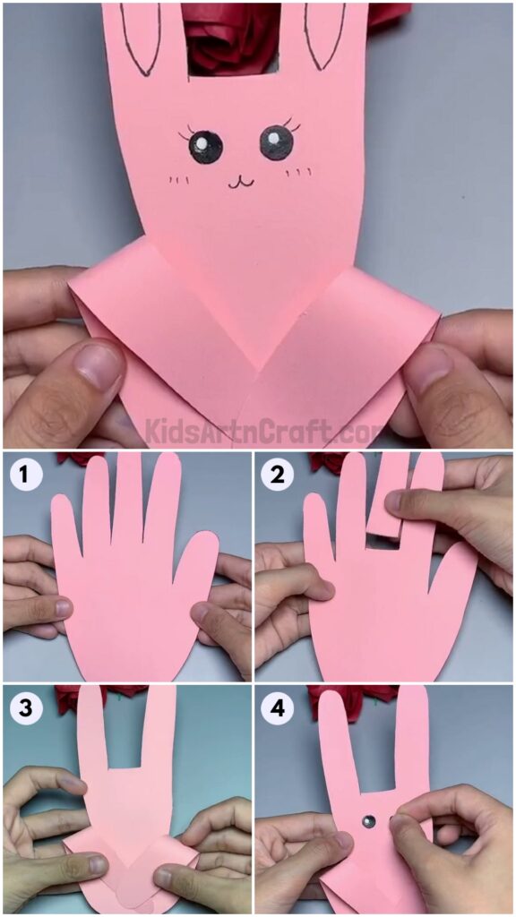 Easy Paper Handprint Bunnies Craft for Kids - Kids Art & Craft