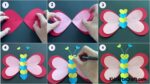 Easy Paper Heart Butterfly Craft Tutorial - Kids Art & Craft