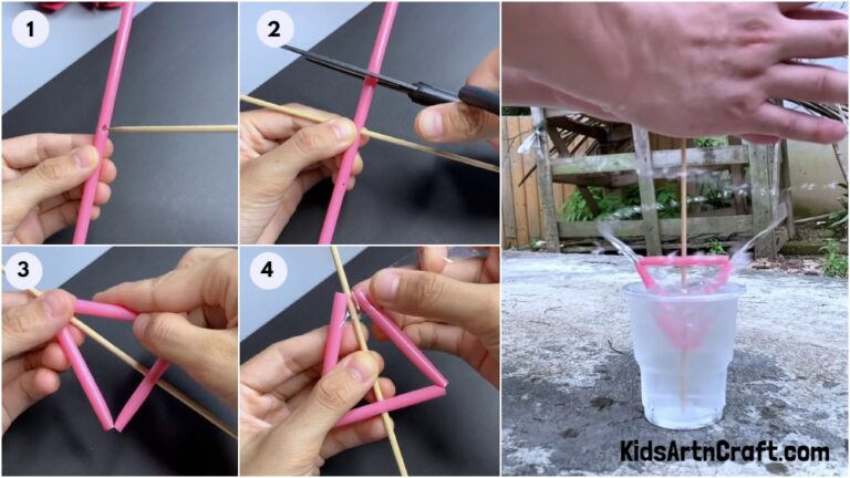 Easy Straw Toy Step by Step Tutorials for Kids - Kids Art & Craft