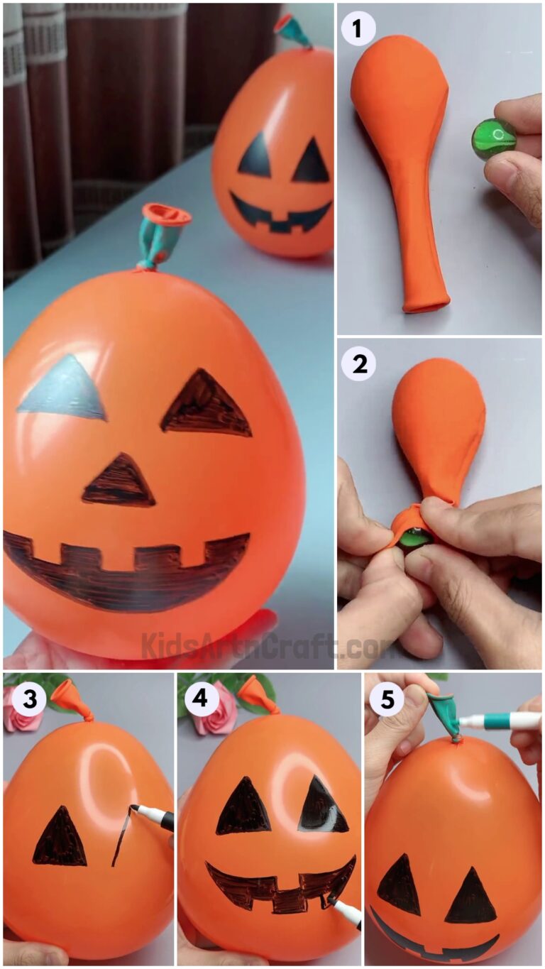 Easy to Make Balloon Toy for Halloween - Kids Art & Craft