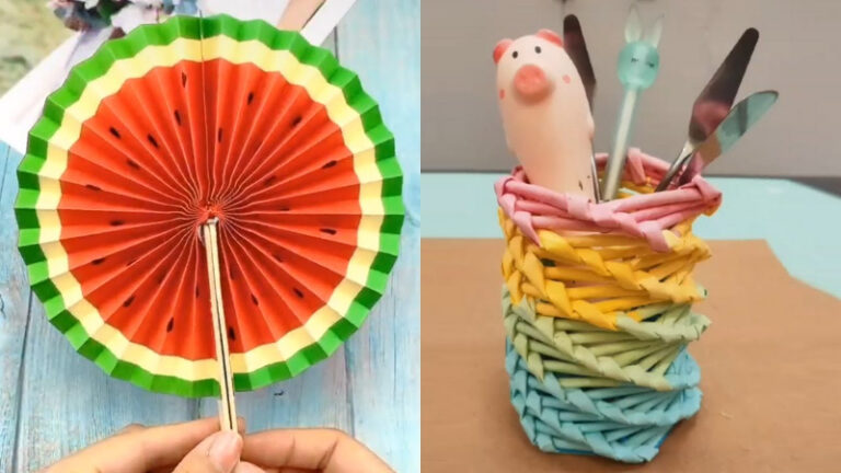 Easy to Make Paper Crafts Video Tutorial for Kids - Kids Art & Craft