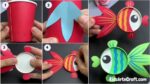 Easy to Make Paper Cup Fish Craft Tutorial - Kids Art & Craft