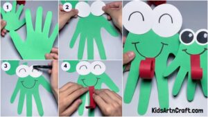 Handprint Craft Paper Frog Easy Craft for Kids - Kids Art & Craft