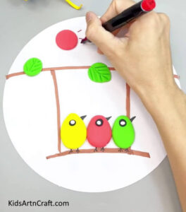 How to Make a Clay Bird Easy Artwork tutorial for kids - Kids Art & Craft