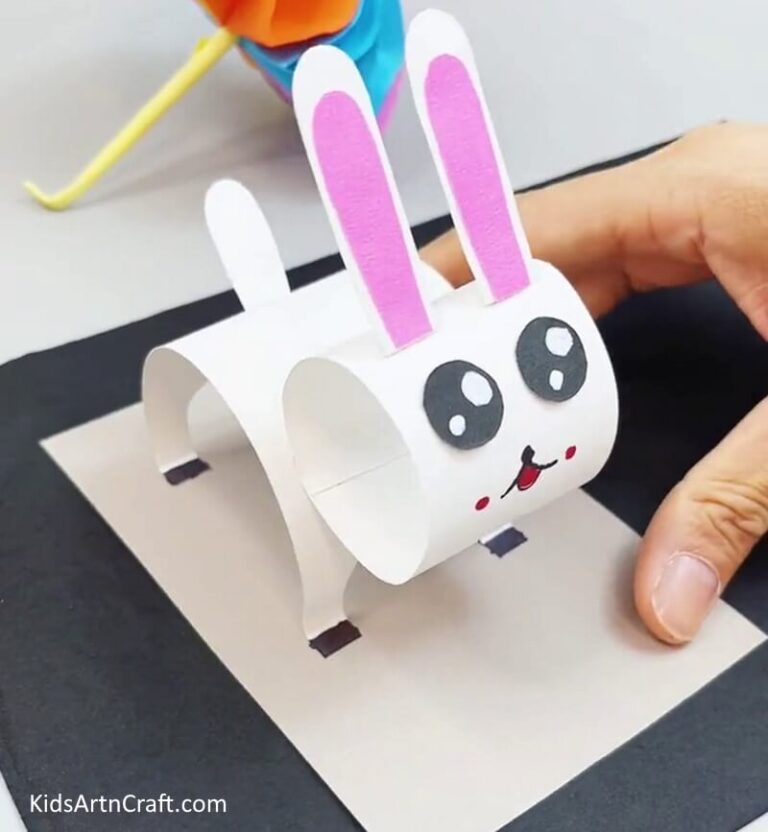 How to Make a Paper Bunny Easy Tutorial for Kids - Kids Art & Craft