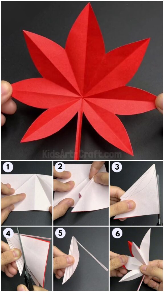 How to Make a Paper Fall Leaf for Kids - Kids Art & Craft