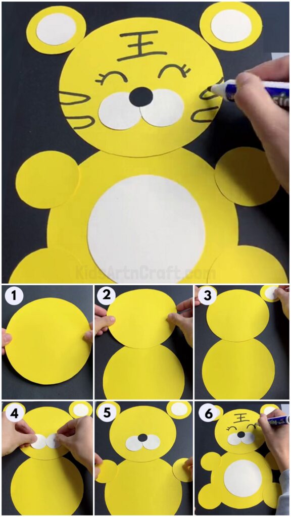 How To Make A Paper Tiger Easy Craft - Kids Art & Craft