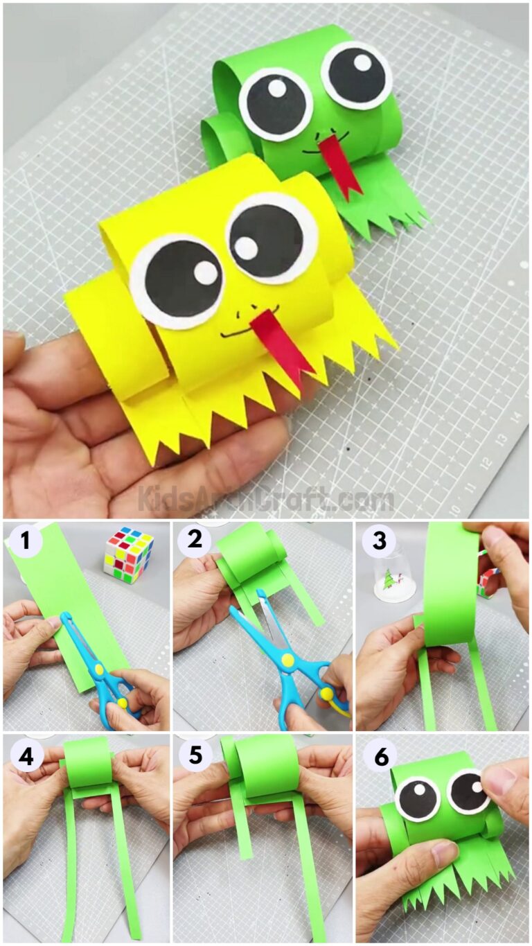 How To Make Easy Frog Using Paper Crafts - Kids Art & Craft