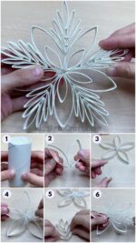 How to Make Easy Paper Snowflakes Tutorial - Kids Art & Craft