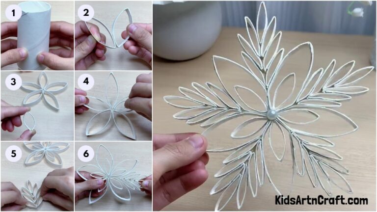 How to Make Easy Paper Snowflakes Tutorial - Kids Art & Craft