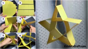 How To Make Easy Paper Star From Craft paper - Kids Art & Craft