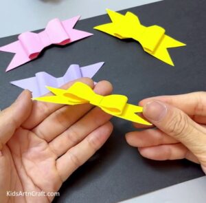 How To Make Paper Bow Easy Tutorial for kids - Kids Art & Craft