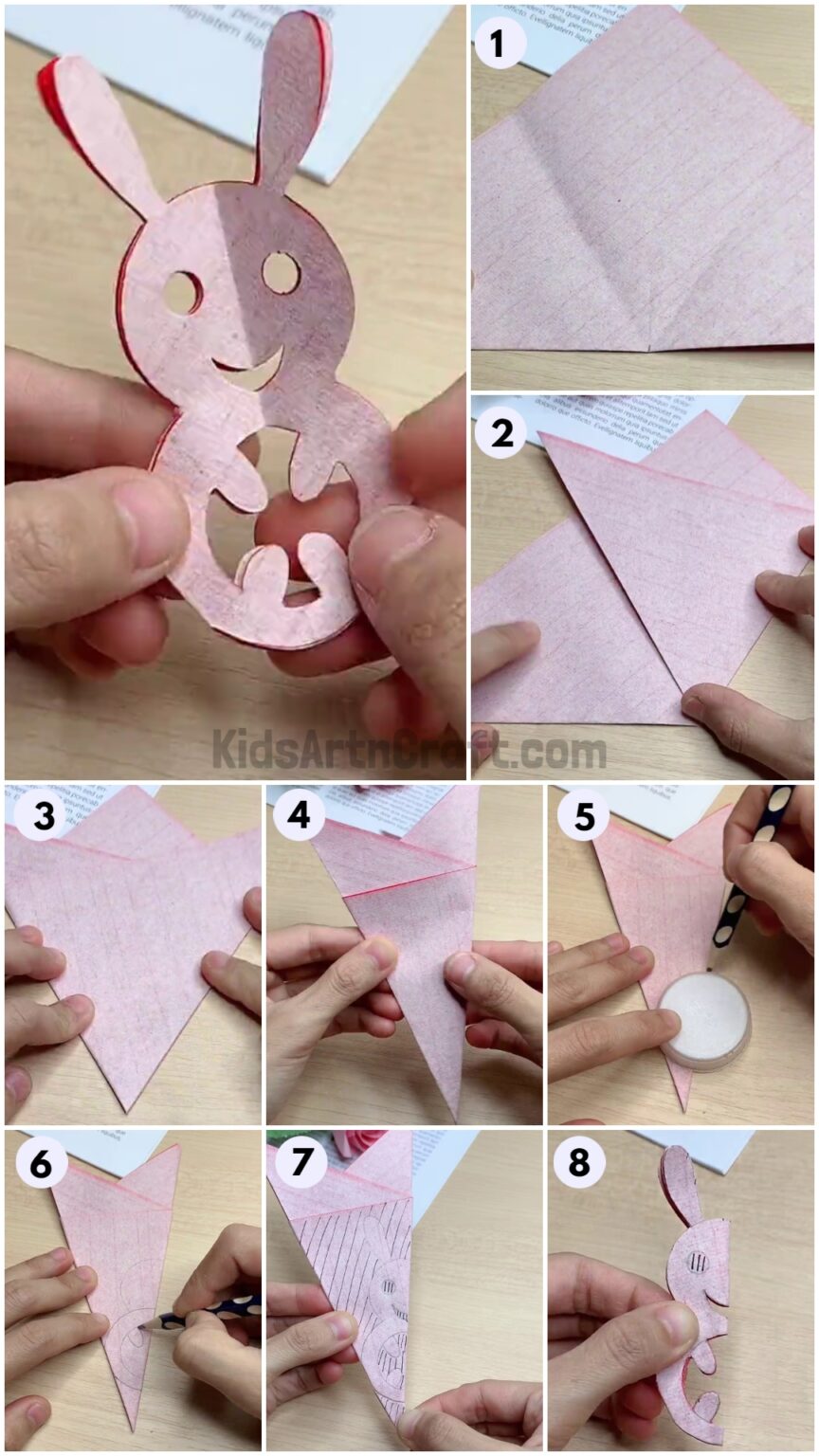 How To Make Paper Bunny Easy Craft For Kids - Kids Art & Craft