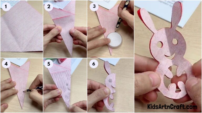 How To Make Paper Bunny Easy Craft For Kids - Kids Art & Craft