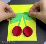 How to Make Paper Cherry Card Crafts For Beginners - Kids Art & Craft