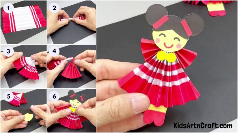 How to make Paper Doll Craft For kids - Kids Art & Craft