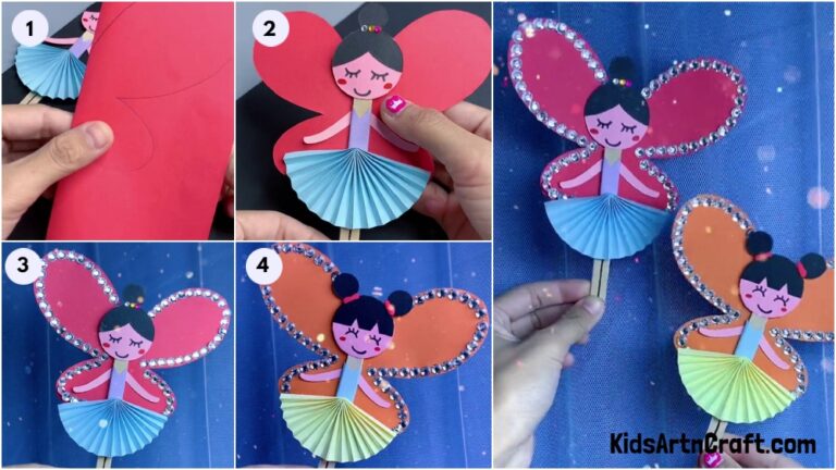 How To Make Paper Doll From Craft Paper - Kids Art & Craft