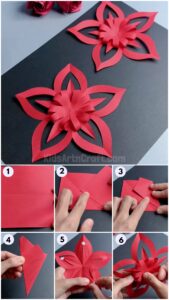 How To Make Paper Snowflakes Easy Tutorial - Kids Art & Craft