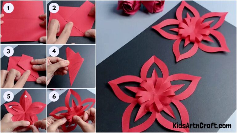 How To Make Paper Snowflakes Easy Tutorial - Kids Art & Craft
