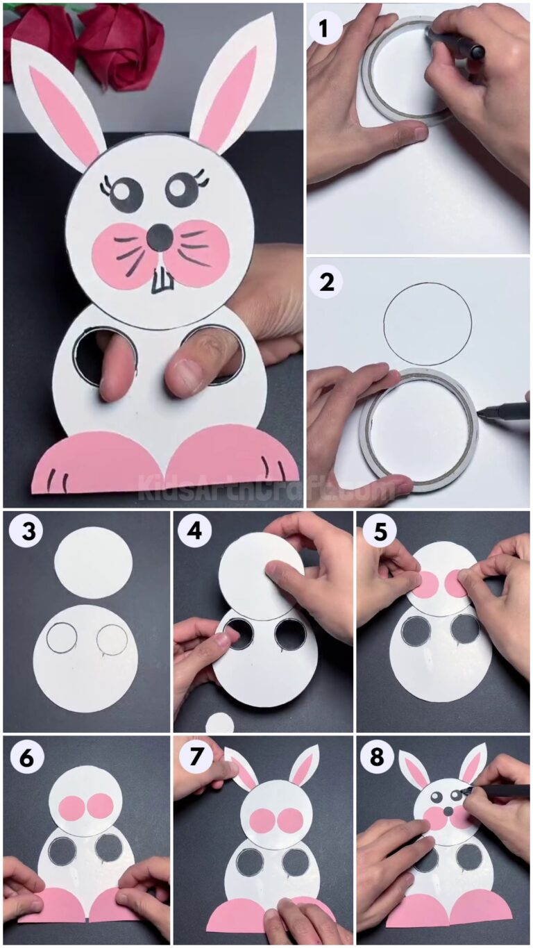 How To Make Simple And Easy Paper Bunny Craft - Kids Art & Craft
