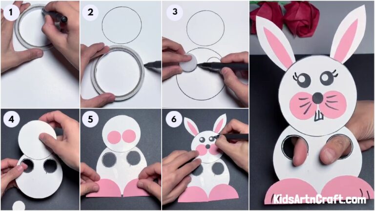 How To Make Simple And Easy Paper Bunny Craft - Kids Art & Craft
