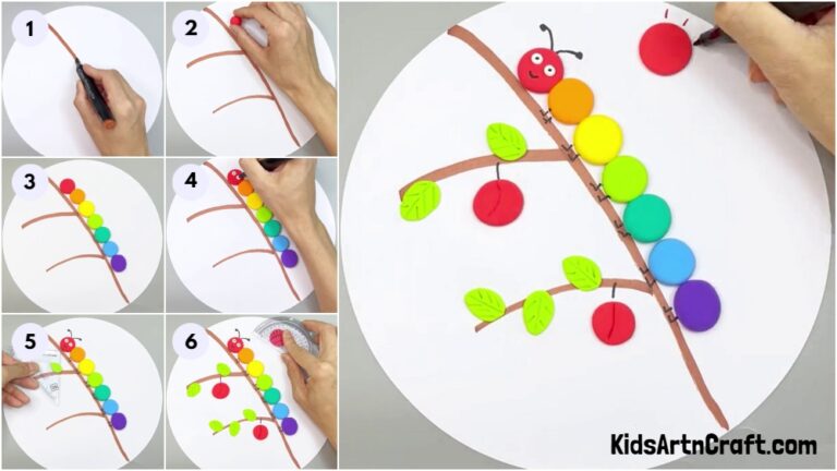 How to Make Worm Using Clay For Kids - Kids Art & Craft