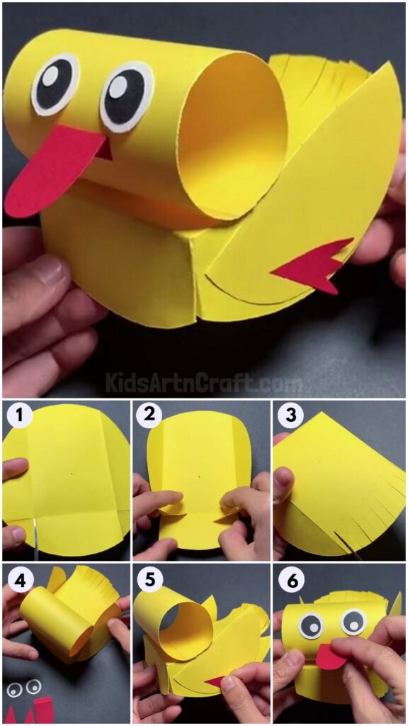 Learn To Make Paper Duck Craft Tutorial - Kids Art & Craft
