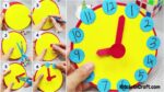 Paper Clock Craft for Kids Step by Step Tutorial - Kids Art & Craft