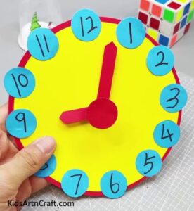 Paper Clock Craft for Kids Step by Step Tutorial - Kids Art & Craft