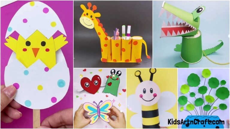 Paper Craft Activities for Kids at Home - Kids Art & Craft