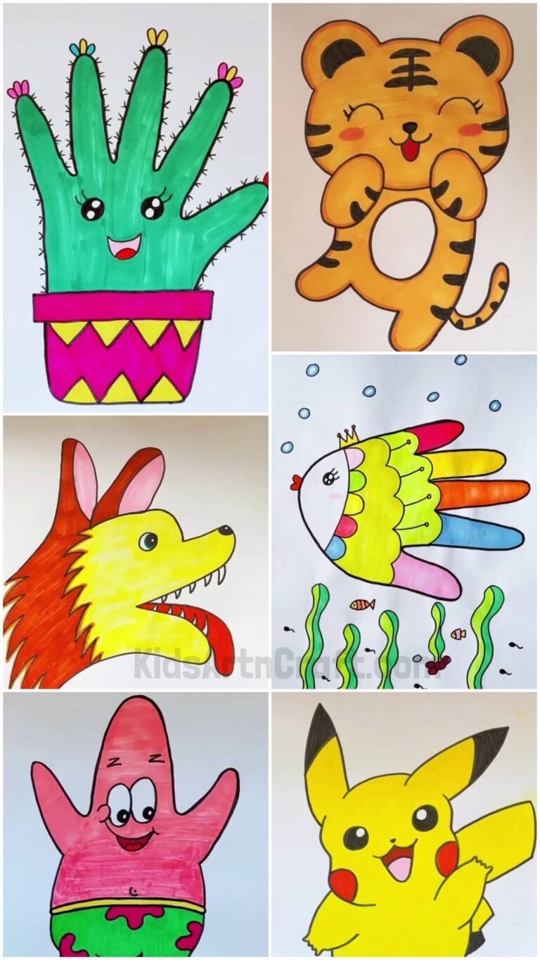 Simple And Colorful Drawing Ideas For Kids - Kids Art & Craft