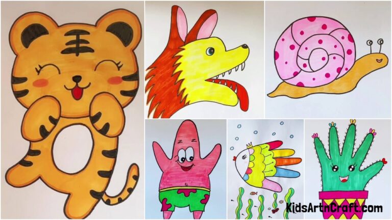 Simple And Colorful Drawing Ideas For Kids - Kids Art & Craft
